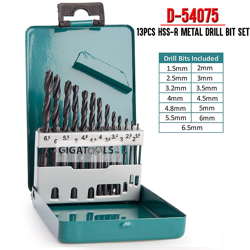 Makita HSS-R Metal and Combination Drill Bit set 13pcs/ 17pcs / 19pcs ...