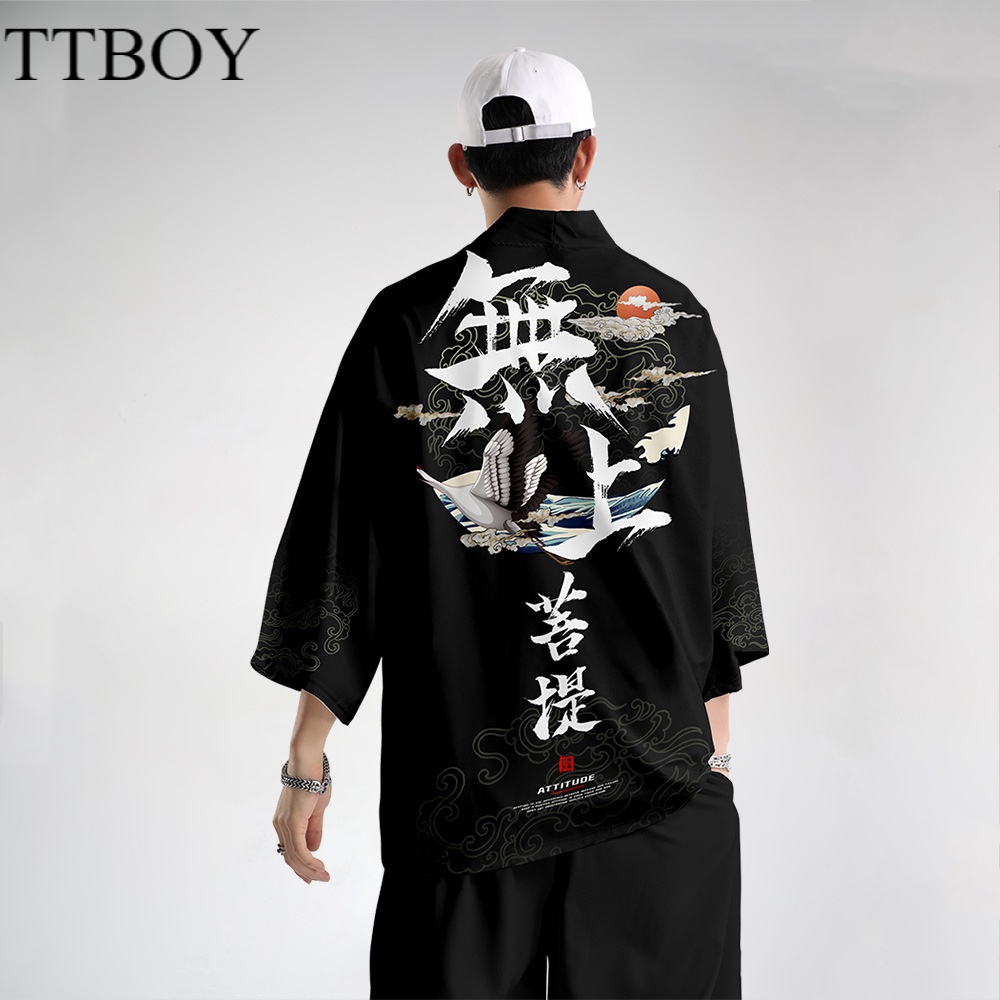 Buddhism Bodhi Cosplay Japanese Streetwear Style Cardigan Fashion Women ...