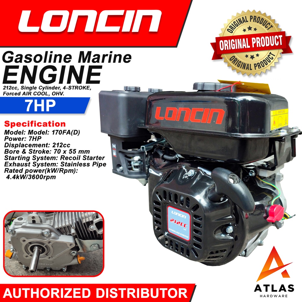 Loncin Marine Gasoline Engine 7HP | Shopee Philippines