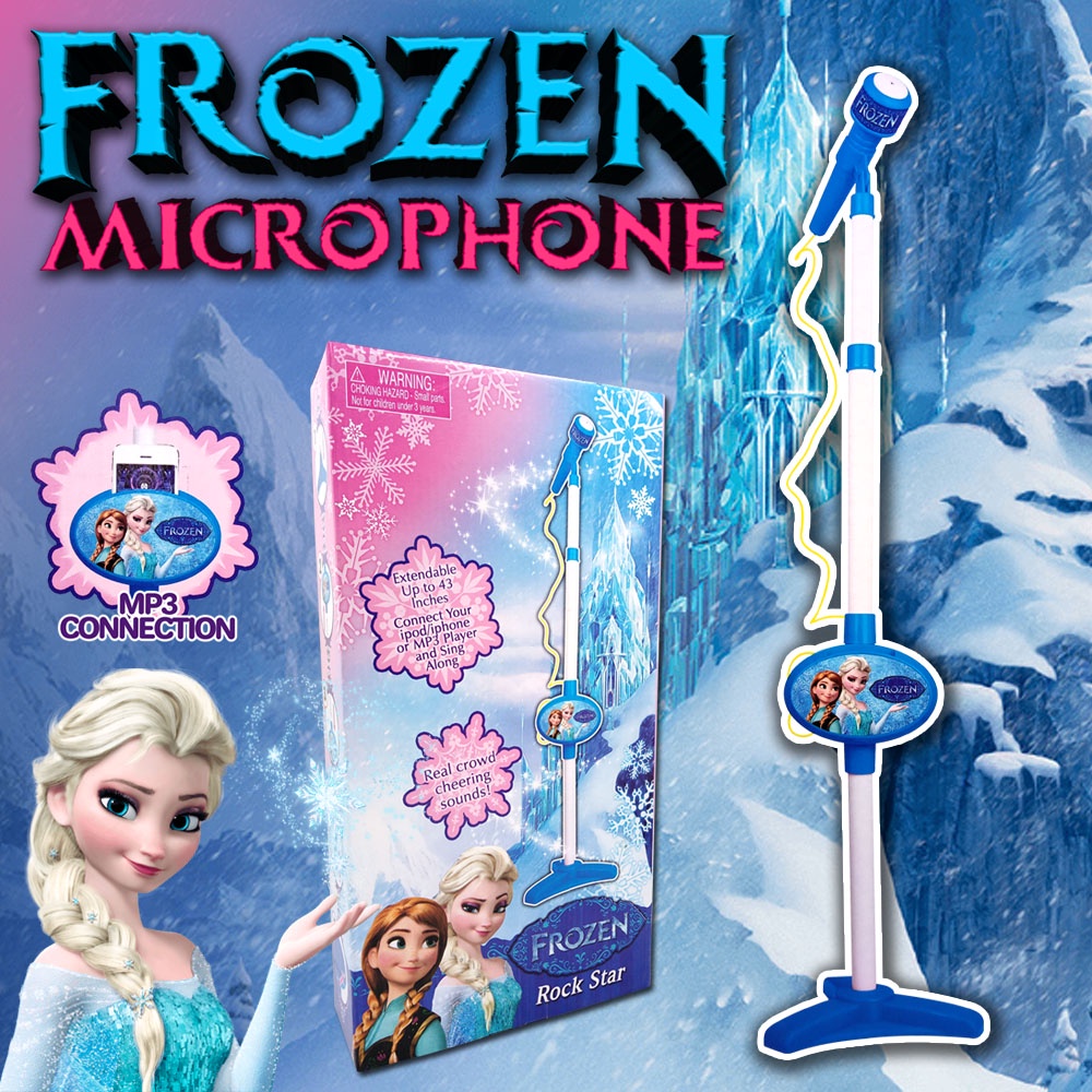 Frozen And Super Star Microphone Light Stand Adjustable Toys With Light ...