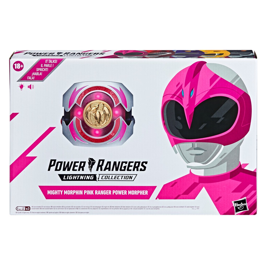 Power Rangers Lighting Collection Mighty Morphin Pink Ranger Power ...