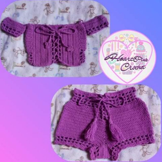 Made to order hand made crochet set | Shopee Philippines
