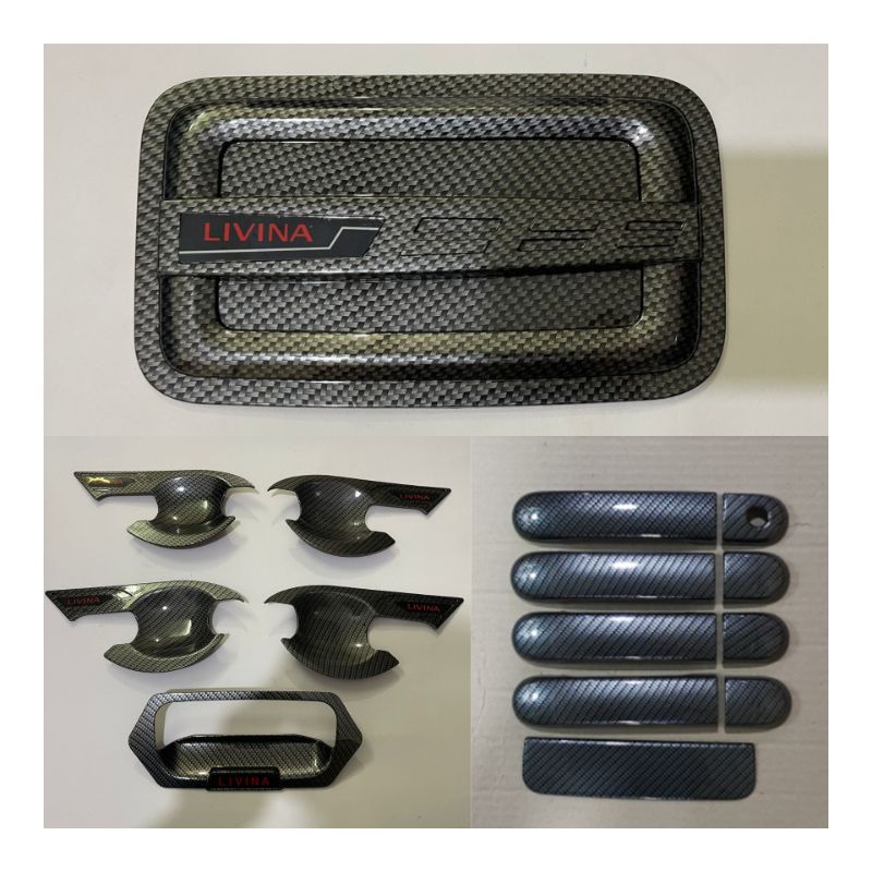 One key hole type handle package + outer + carbon tank cover for old ...