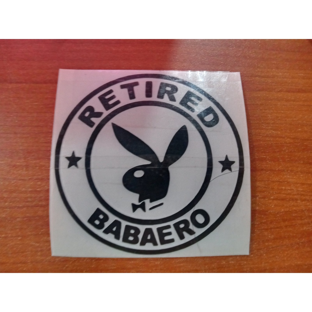 Retired babaero motorcycle and car ticker decals | Shopee Philippines