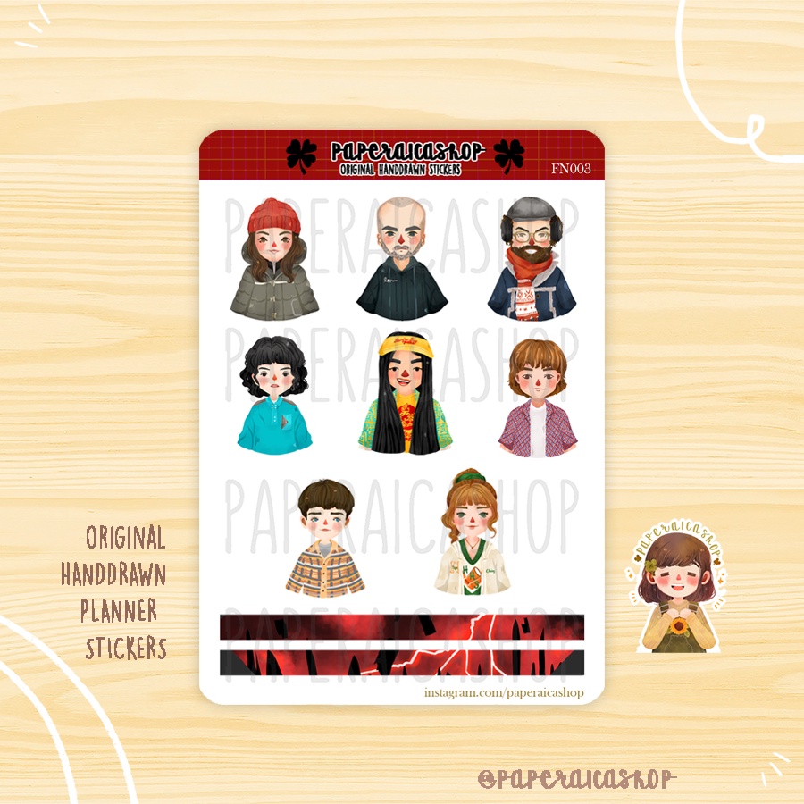 Stranger Things 4 Sticker Sheet, Stranger Things Stickers, ST Stickers ...
