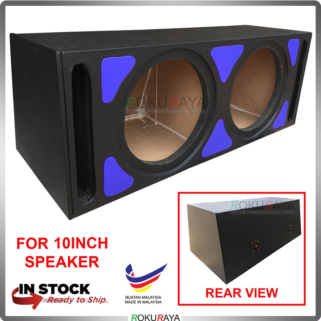 [BLUE] 10'' 2Hole Double PVC Sub Woofer Speaker Hot Box Mixture 6' and ...