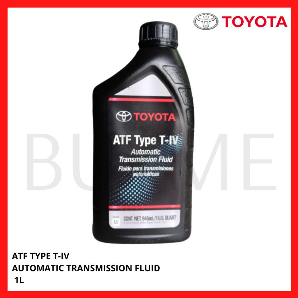 Toyota ATF Type T-IV ( Automatic Transmission Fluid ) 1LtXd | Shopee ...