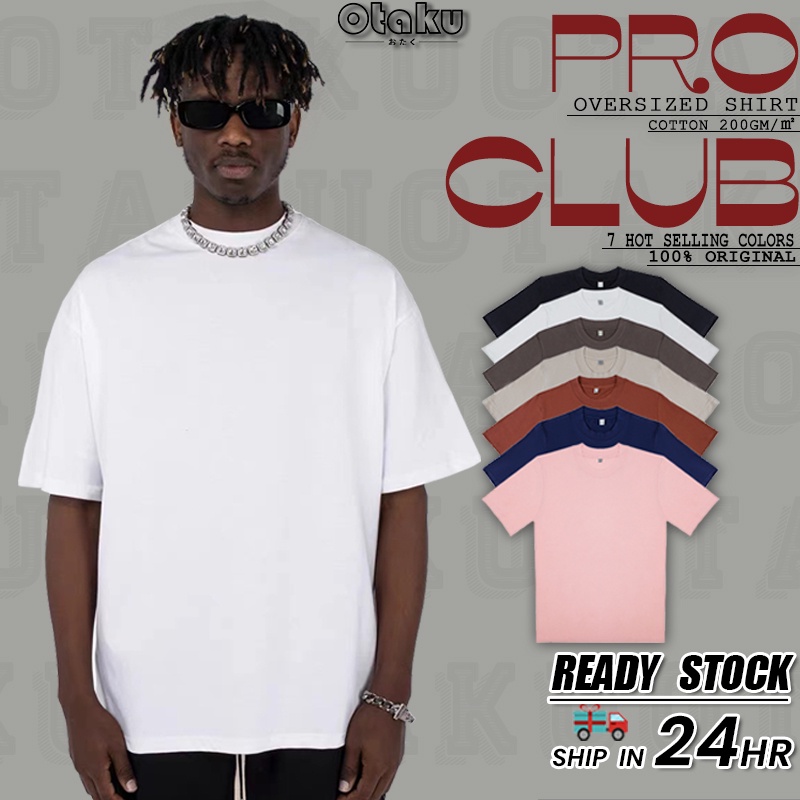 Pro Club Inspired Tshirt For Men Oversized Unisex Cotton Round Neck ...