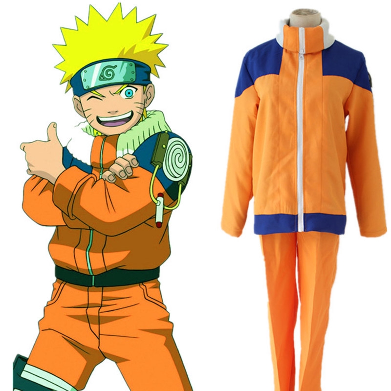 Anime Cos NARUTO Uzumaki Naruto Cosplay Costume Suits Japanese Cartoon ...