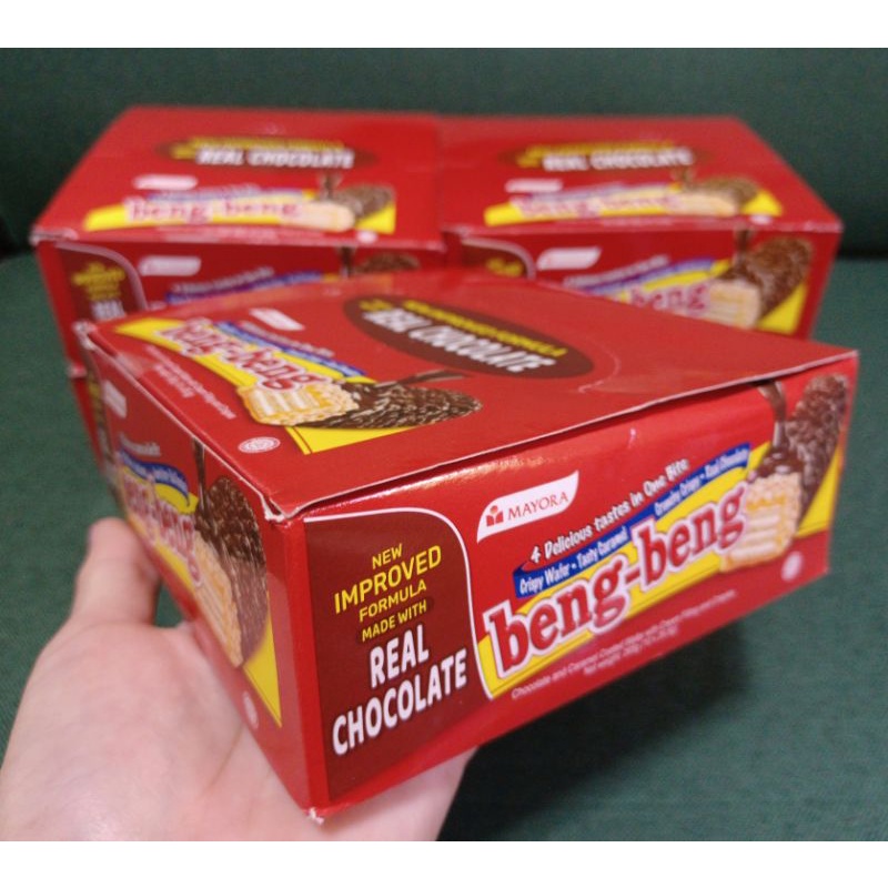 Beng Beng Crispy Wafer Chocolate 10 Pieces Inside (Box) | Shopee ...