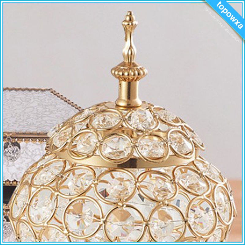 Gold Color Crystal Tea Light Candle Holders for Wedding Home Table ...