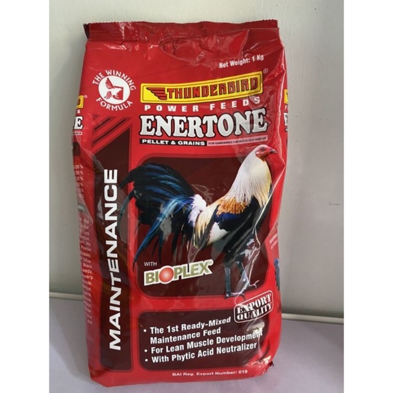 Thunderbird Enertone Pellet & Grains with Bioplex - 1 KG (Repacked ...