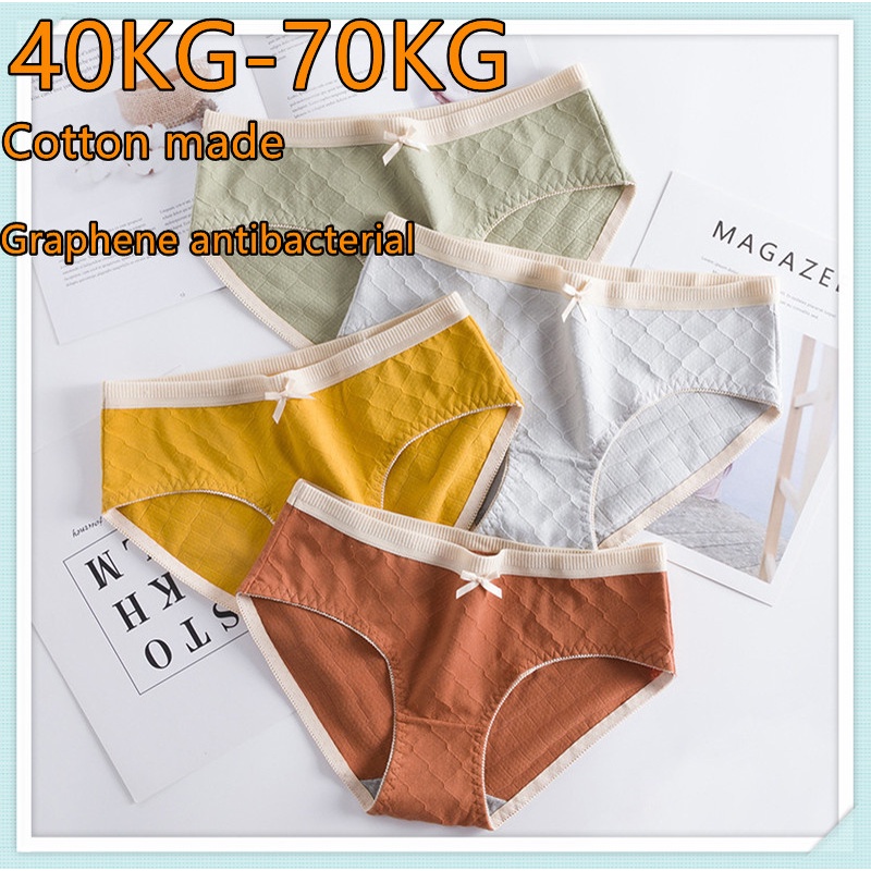 LUYI Panty For Women Cotton Breathable Panty Full Panty Graphene Girls ...