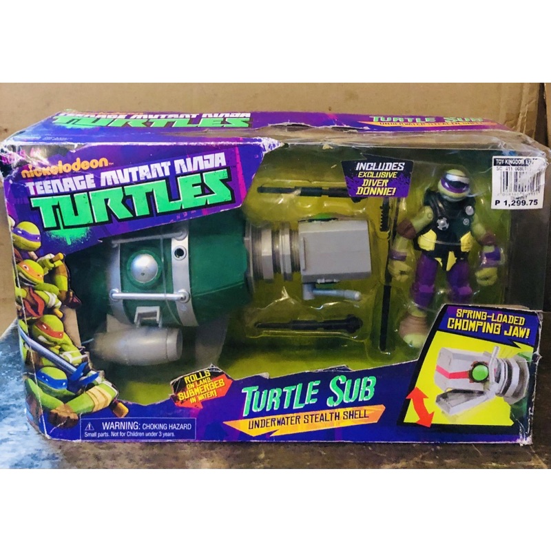 Teenage Mutant Ninja Turtles Turtle Sub with Donnie Figure (DENTED ...