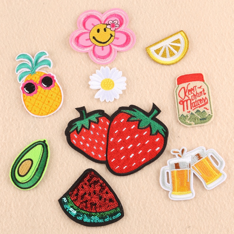 VSCO Fruit Series Watermelon Strawberry Avocado Daisy Flower Patch DIY ...