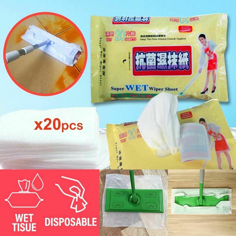 Wet Wipes Wiper Mop Floor Sweeper Disposable Cloth Wet Tissue Clip ...