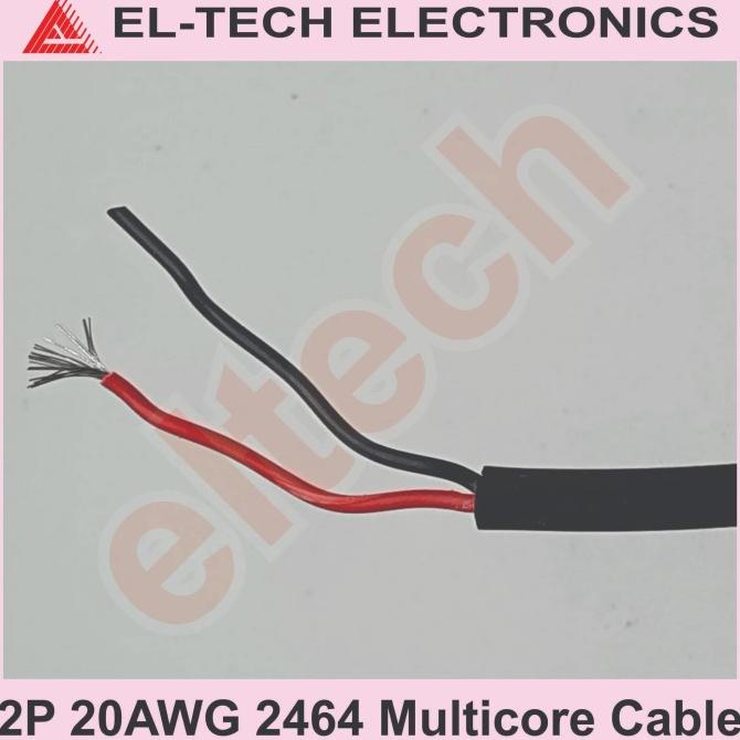 1 Meter 20AWG 2464 2P 2Pin 2 P Pin Multi Core Cable Red Black elt3ch ...
