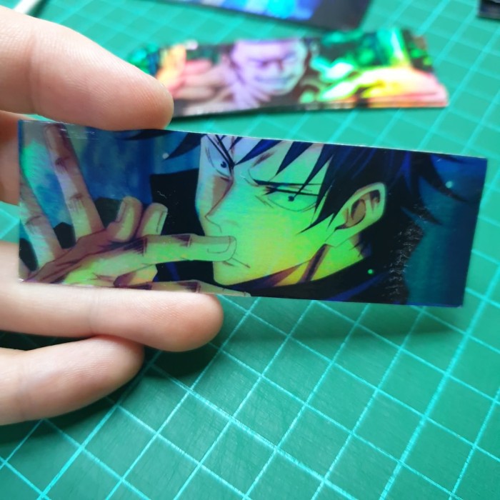 1Pc 3x8.5cm Jujutsu Kaisen Megumi Fushiguro Holographic Anime Stickers ...