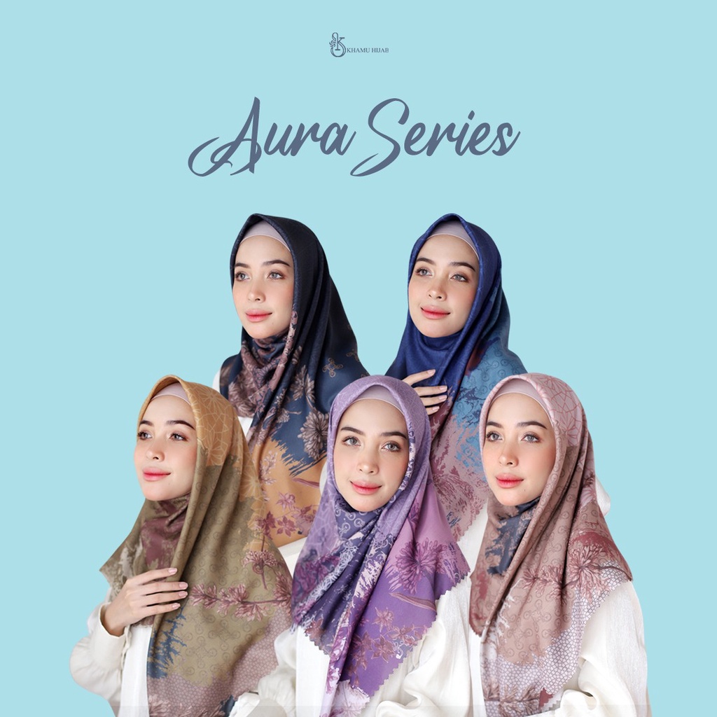 Khamu Hijab - AURA Series- Quadrilateral Hijab - Premium Motif - Laser ...