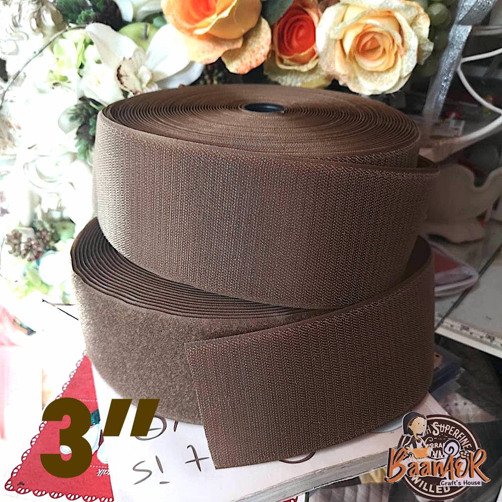 45cm 90cm Each (Two Sizes Available) 1pcs Velcro Tape Magic Dark Brown ...