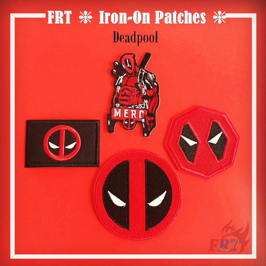 ☸ Marvel Patch ☸ 1Pc Deadpool - Wade Winston Wilson Diy Sew on Iron on ...