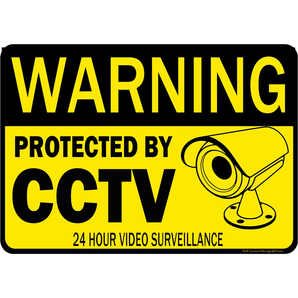 A4 Laminated CCTV Signage | Shopee Philippines