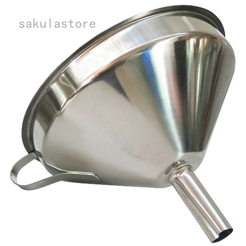 Stainless Steel Funnel Small Medium Large Variety Liquid Kitchen Funnel ...