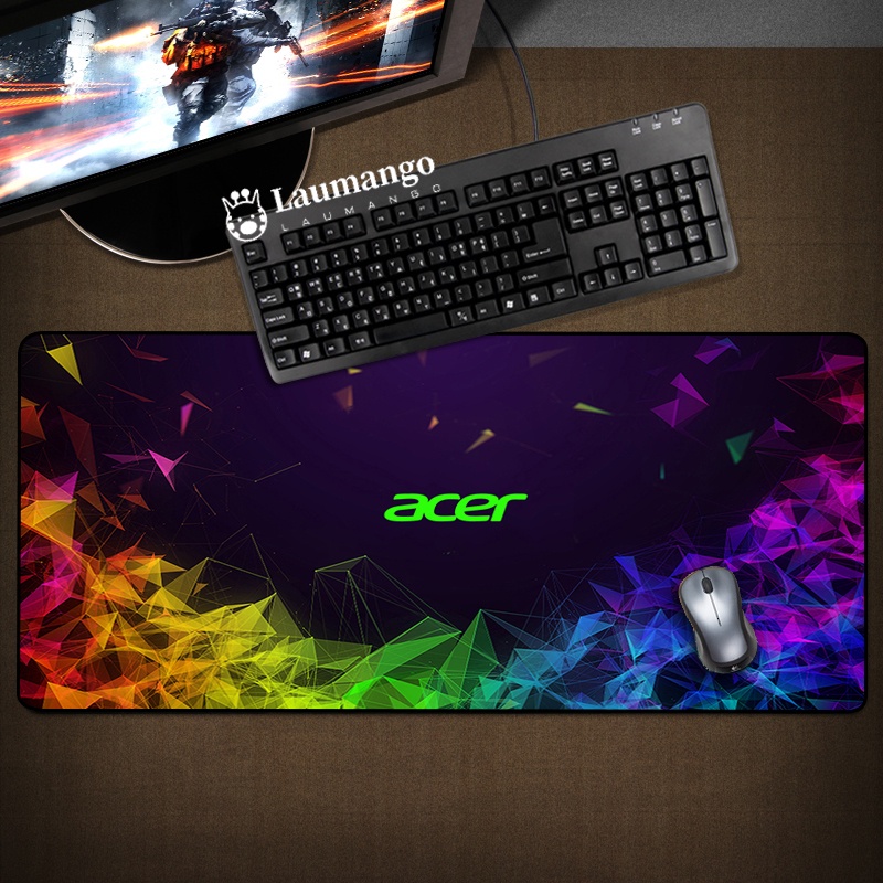 Acer Gaming Mouse Pad Mat Gamer Cabinet Mats Mause Xxl Desk Keyboard Pc ...