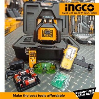Ingco HLRL30051 Self Leveling Line Rotary Laser Level GREEN Laser Beams ...