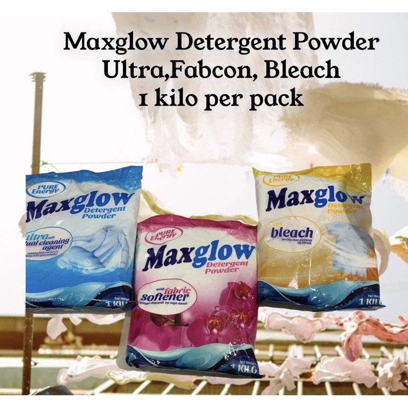 Maxglow Detergent Powder 1kg | Shopee Philippines