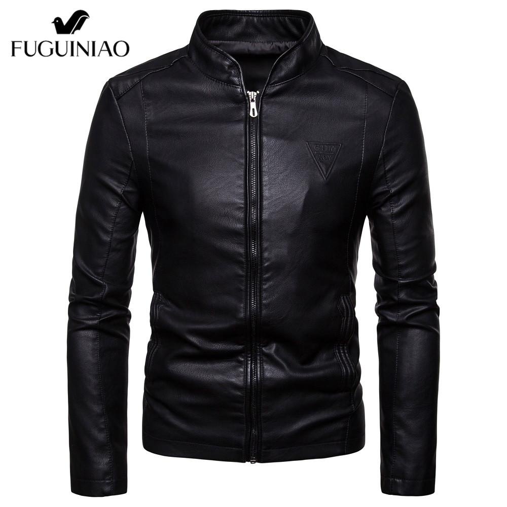 Fuguiniao/FGN 2022 Men Leather Jackets Autumn New Men's Korean Style ... Fuguiniao/FGN 2022 Men Leather Jackets Autumn New Men's Korean Style ...