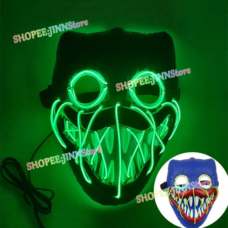 JINN New Design Halloween POPPY PLAYTIME Mask Full Face LED Light up ...