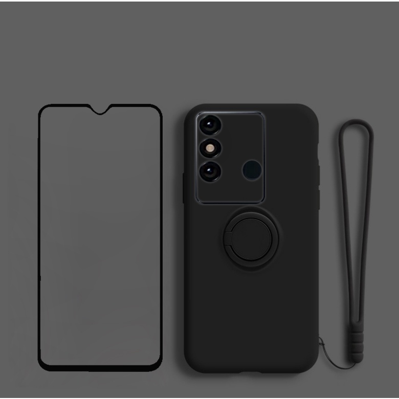 ITEL Vision 3 Plus P38 Pro Magnetic Stand Liquid Silicone Casing With ...