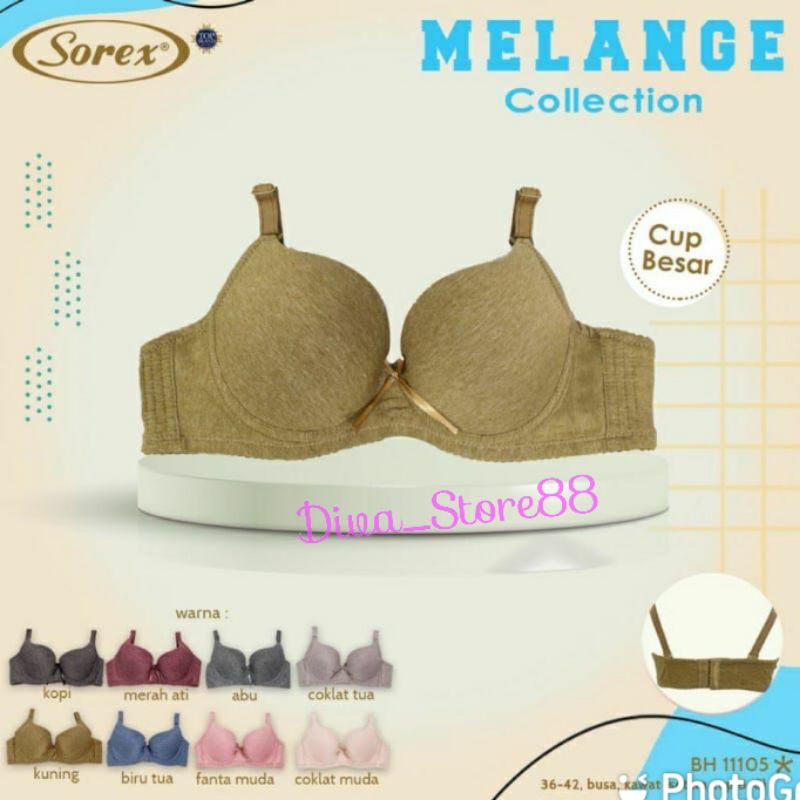 Sorex 11105 Large Cup Bra | Big Cup Bra Sorex Melange Collection Thin ...