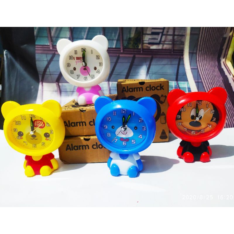 Alarm / Small mini round Alarm clock doraemon hello kitty, Micky, Winny ...