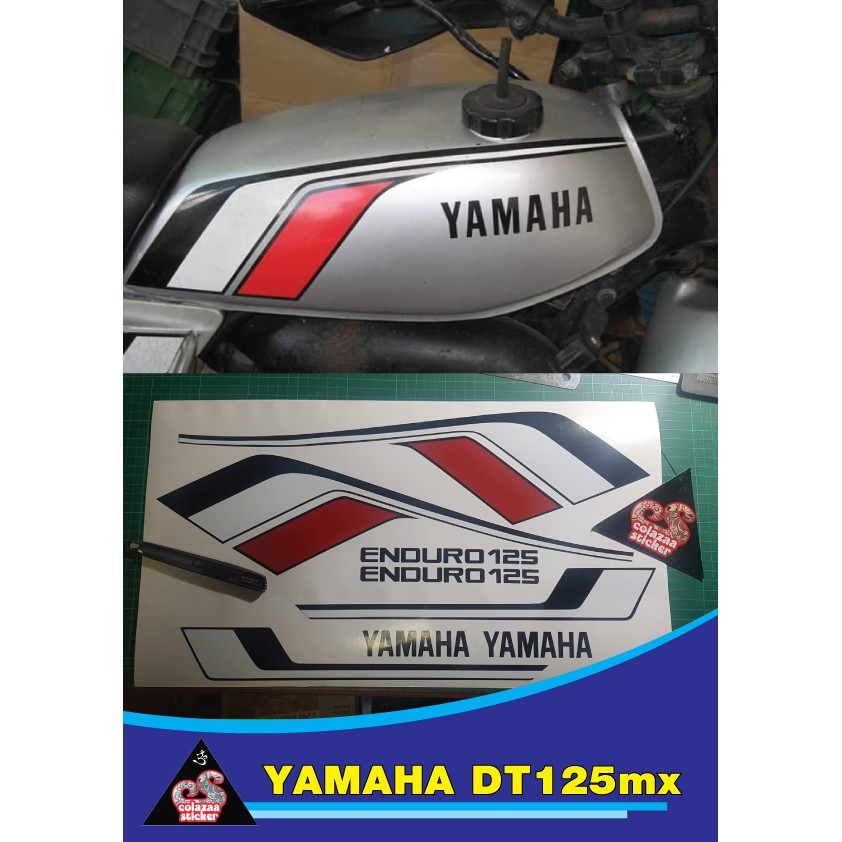 Sticker Decal Custom Motorcycle yamaha dt125mx | Shopee Philippines