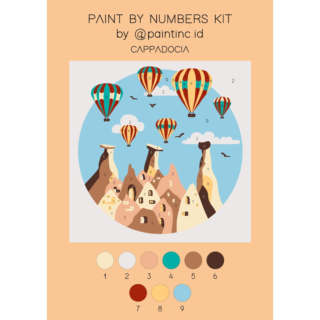 Paint by Numbers Kit: Cappadocia | Paint Inc. Id | Painting Kit | Paint ...
