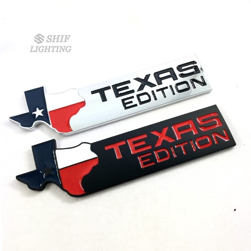 1 x Metal TEXAS EDITION Car Auto Rear Side Fender Emblem Sticker Decal ...