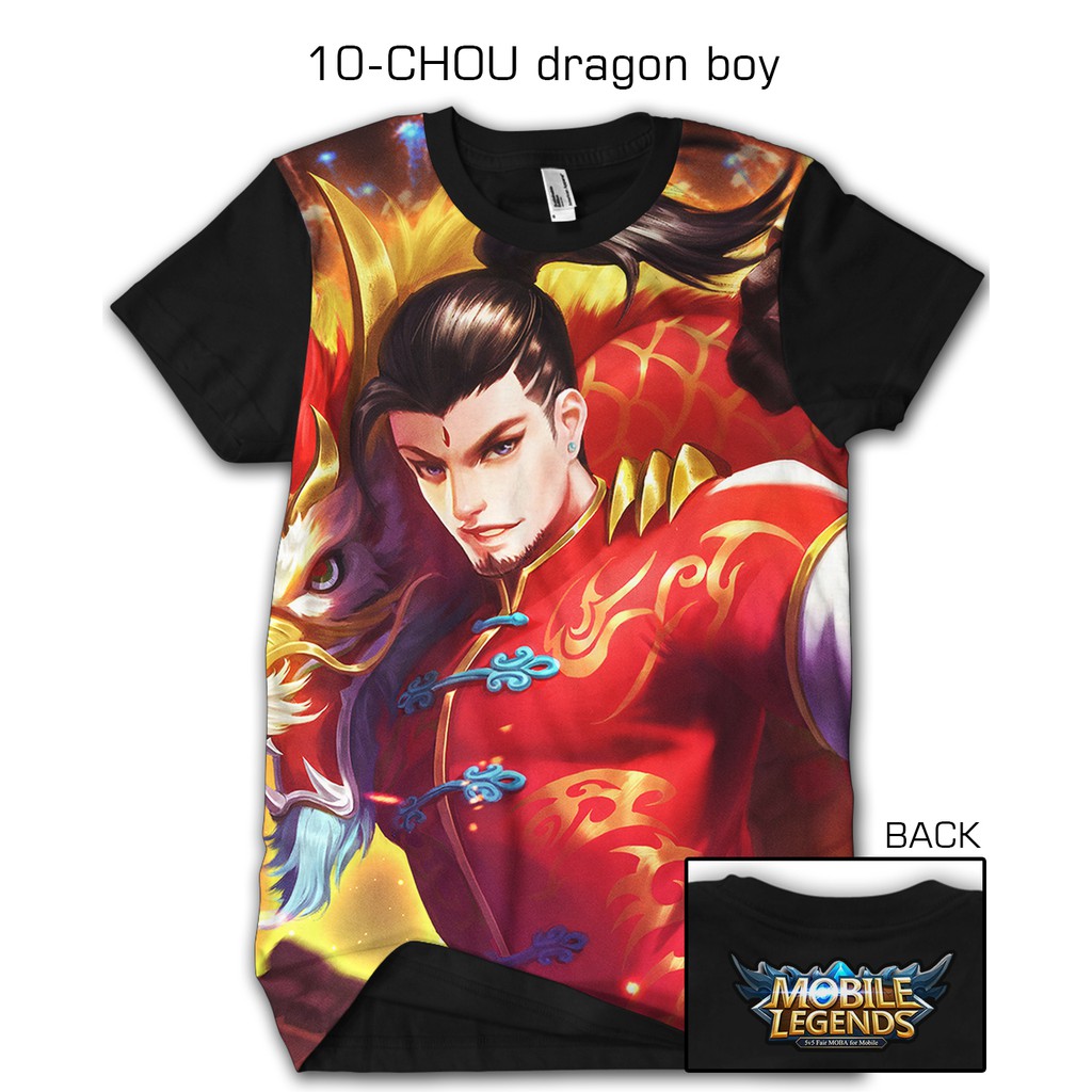 Mobile legends legend 10- CHOU T-Shirt - dragon boy | Shopee Philippines