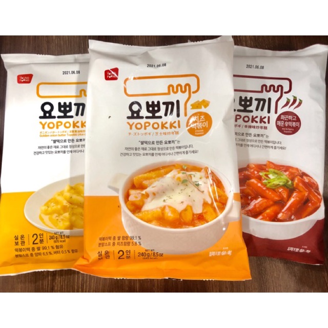Yopokki in Pouch 240g, 120g (Cheese, Hot & Spicy, Onion Butter ...