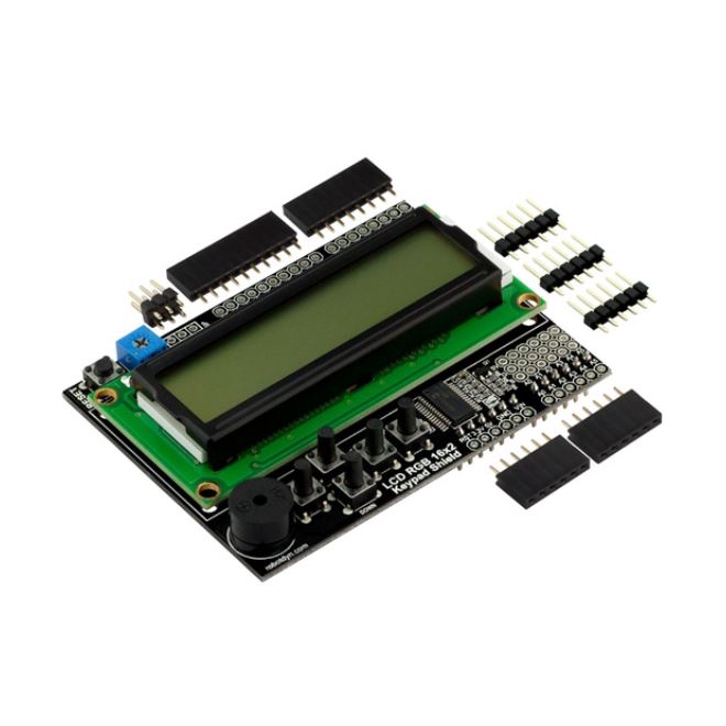 LCD RGB 16x2 display + keypad +Buzzer Shield for Arduino | Shopee Philippines