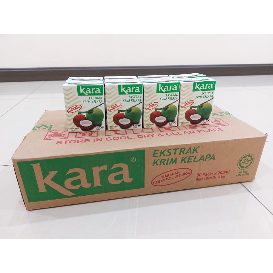 Kara Santan Kelapa / Coconut Milk [200ml x 30's] [1 box] [Halal ...