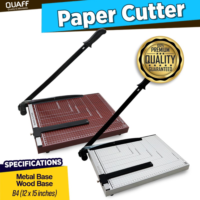 QUAFF Paper Cutter B4 Size Metal & Wood Type | Shopee Philippines