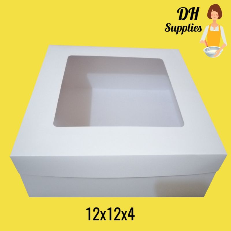 Cake box 12x12x4 (10pcs per pack) | Shopee Philippines