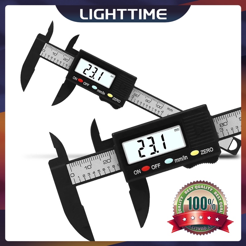 LIGHTTIME 0-100mm Electronic Digital Vernier Caliper Gauge Measuring ...