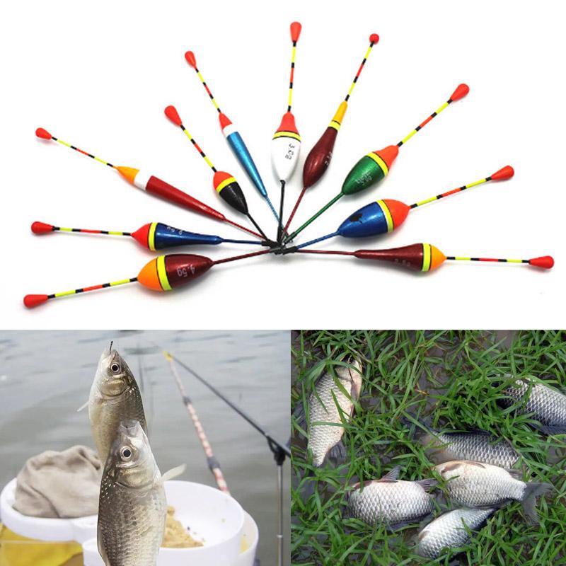 High Eye-catching Float Fishing Floats Set Buoy Bobber Fluctuate Mix ...