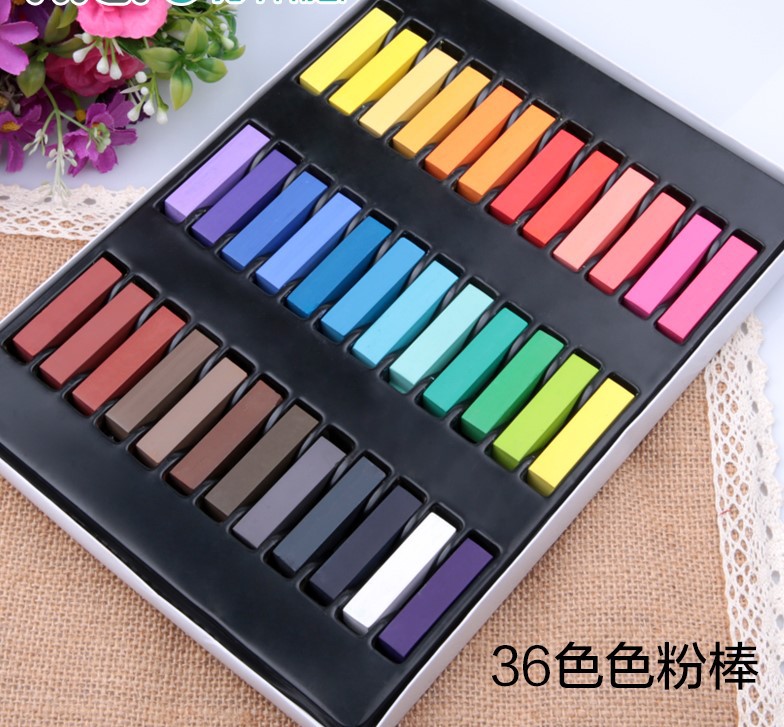 Chalk pastel 36 colors | Chalk powder for polymer clay or resin | Hair ...