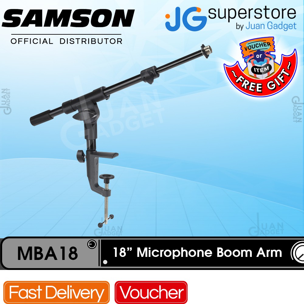 SAMSON MBA18 18-Inch Mic Boom Arm Suitable for Radio, Podcast & Home ...