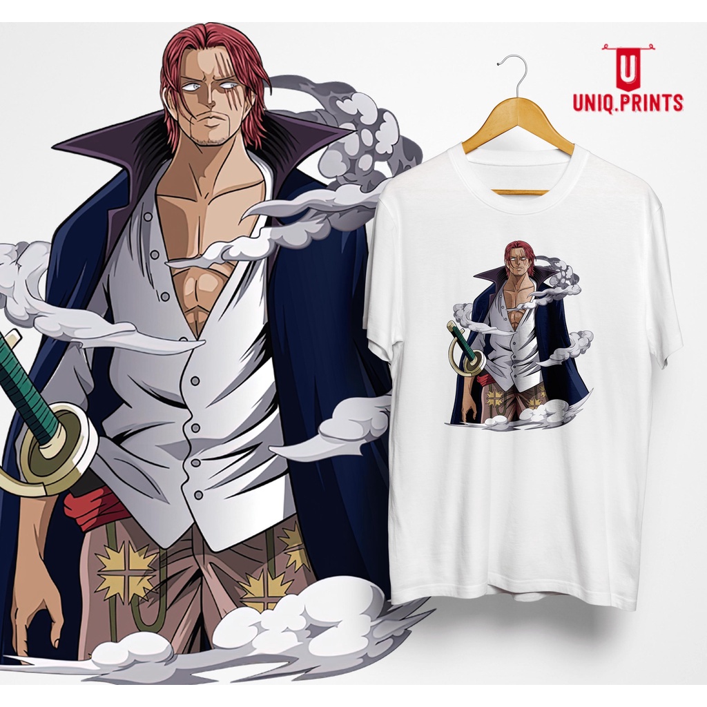 UNIQ.PRINTS ONEPIECE SHANKS WHITE GRAPHIC COTTON TSHIRT FOR MEN AND ...