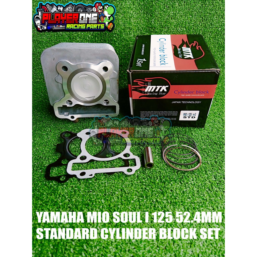 MTK YAMAHA MIO SOUL I 125 52.4MM STANDARD CYLINDER BLOCK SET | Shopee ...